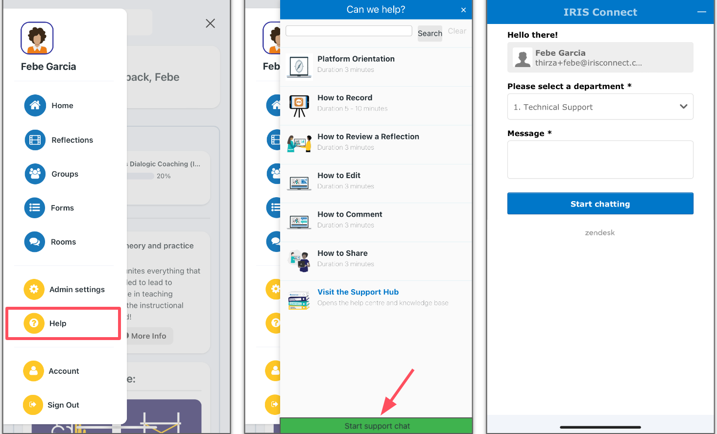 Platform App – Support Hub